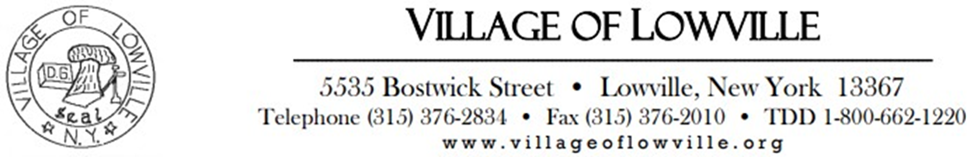 Community Input Day Scheduled for September 14 as Village of Lowville ...