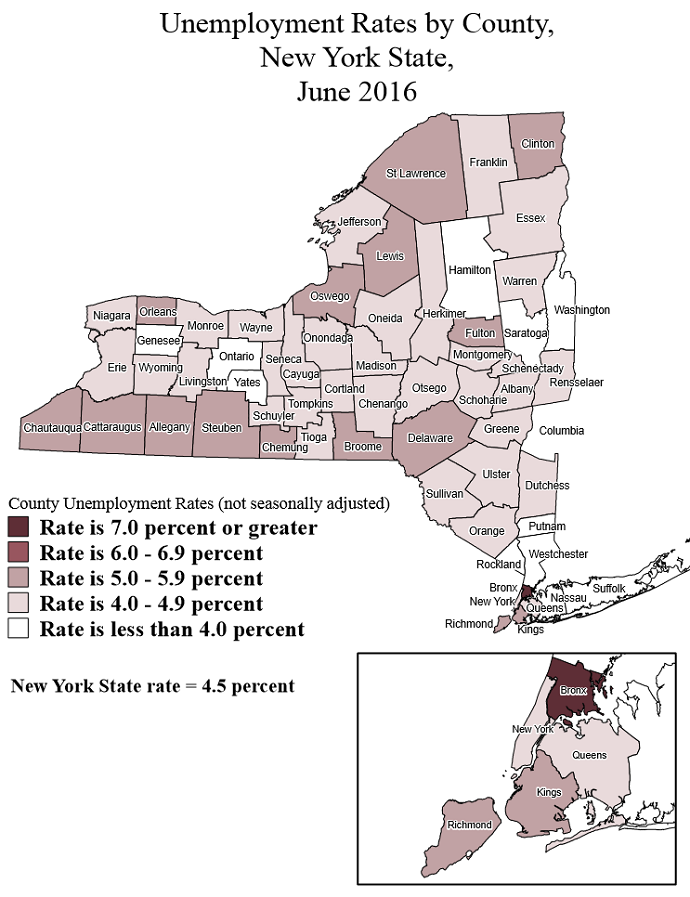 NYS Department of Labor Releases June Unemployment Figures