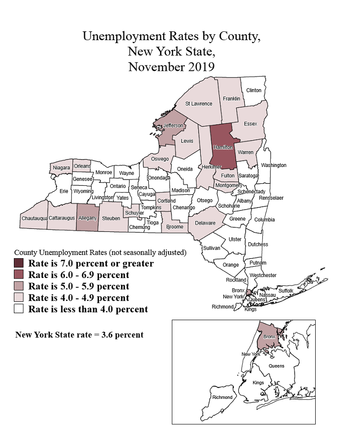 NYS Department of Labor Releases Preliminary Unemployment Data for November